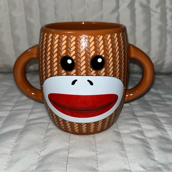 Galerie | Dining | Sock Monkey Mug By Galerie Coffee Tea Cocoa Double ...